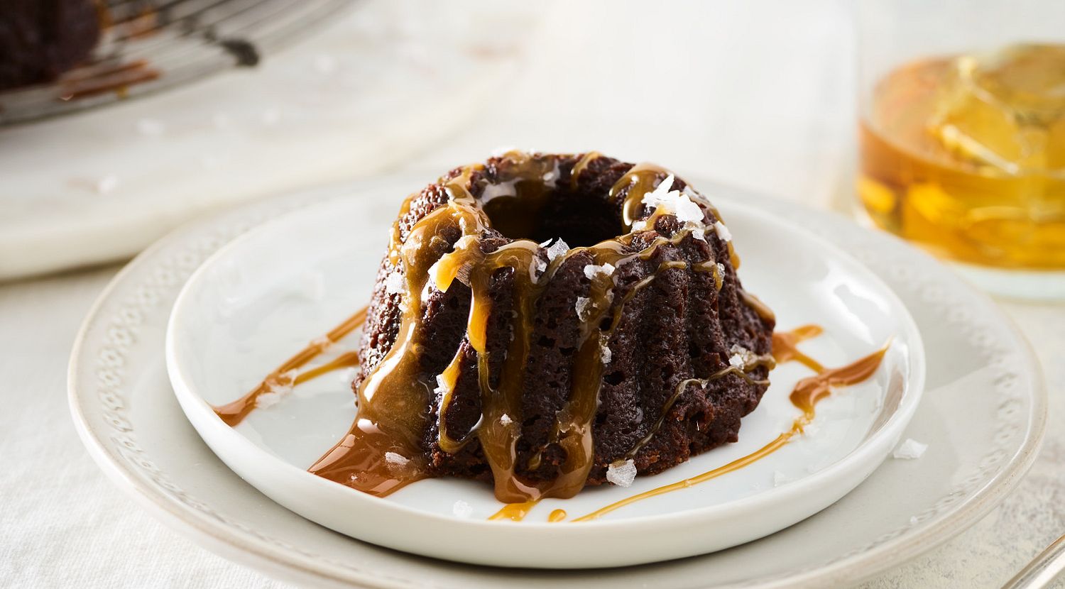 Beef Tallow Chocolate Tortes with Bourbon-Salted Caramel Sauce | Beef ...