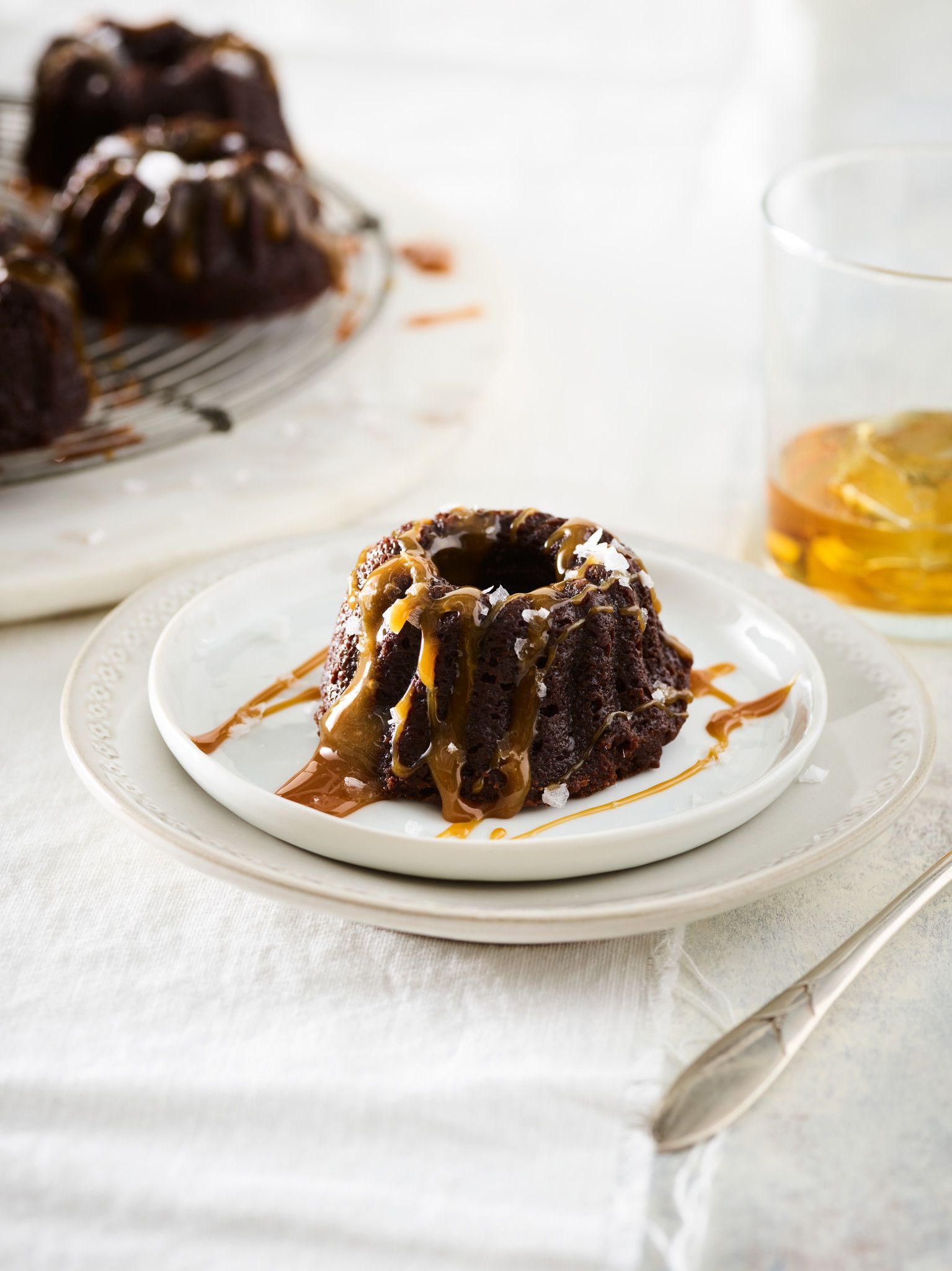 Beef Tallow Chocolate Tortes with Bourbon-Salted Caramel Sauce | Beef ...