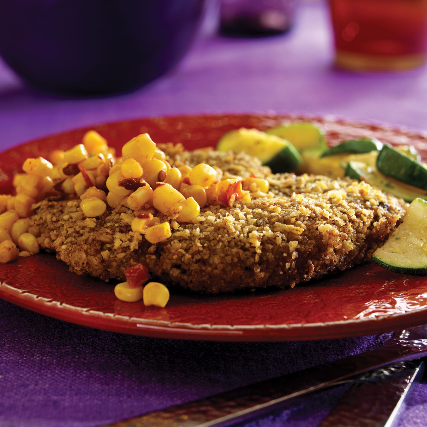 Mexican-Style Milanesa with Smoky Corn Relish | Beef Loving Texans