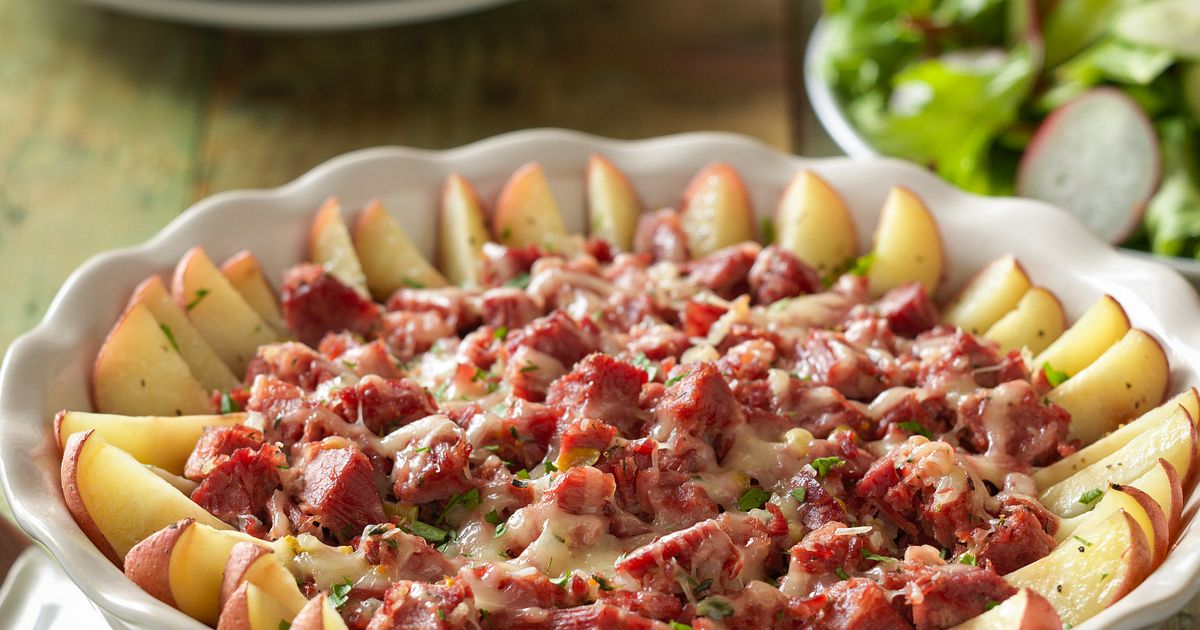 Rustic Corned Beef & Potato Bake | Beef Loving Texans | Beef Loving ...