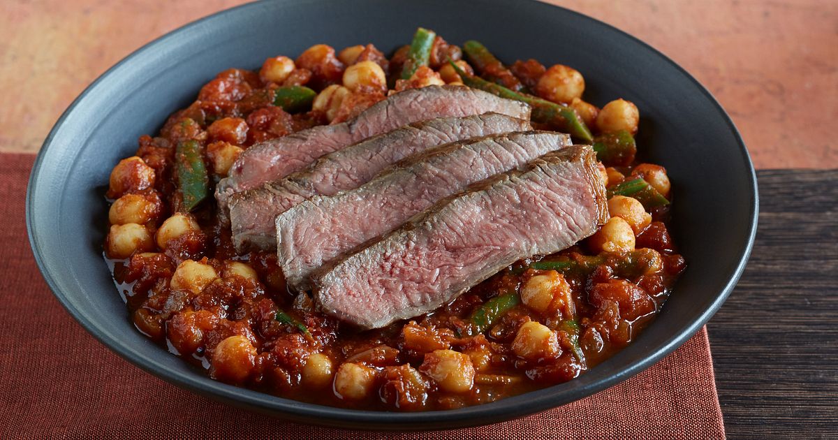 Grilled Strip Steak with Moroccan Stew | Beef Loving Texans | Beef ...