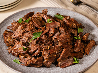 Four-Way Slow Cooker Shredded Beef
