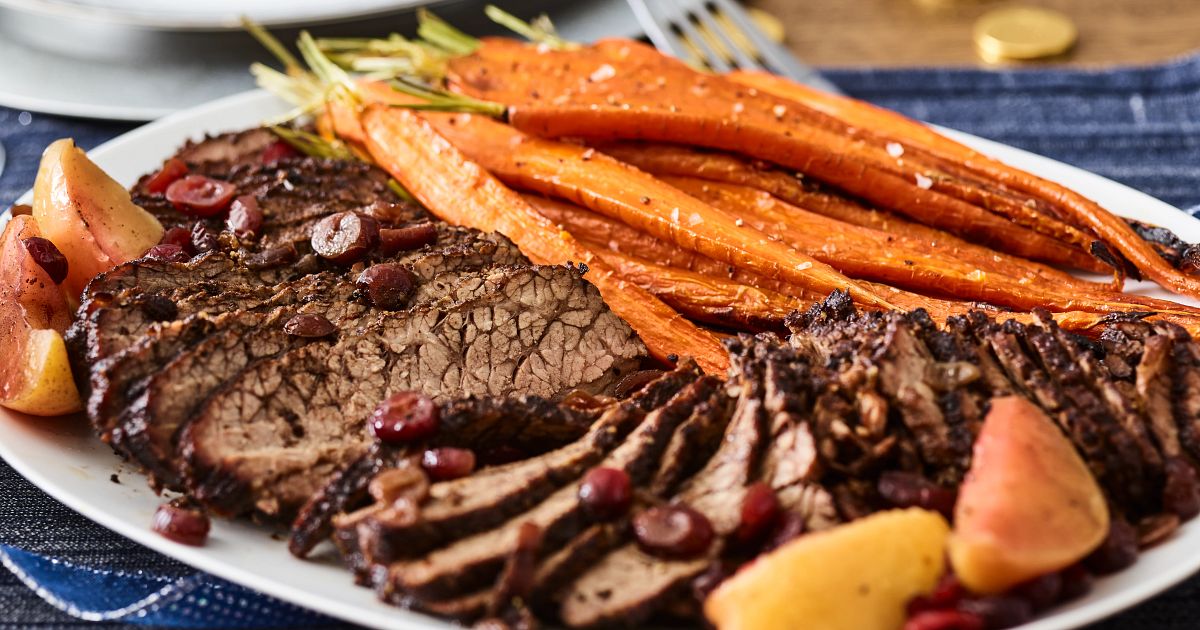 Beef Brisket with Savory Carrots & Dried Plums | Beef Loving Texans ...