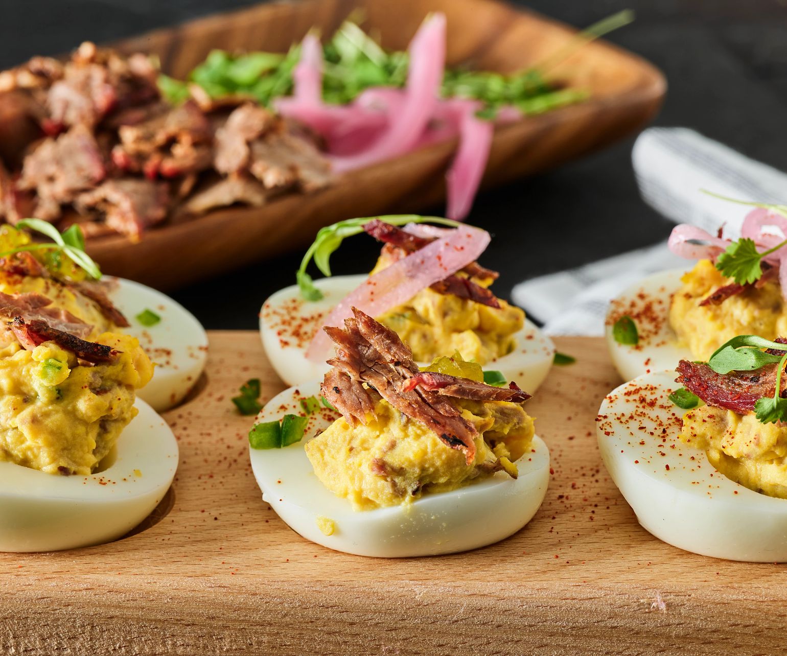 Brisket Deviled Eggs | Beef Loving Texans | Beef Loving Texans is your ...