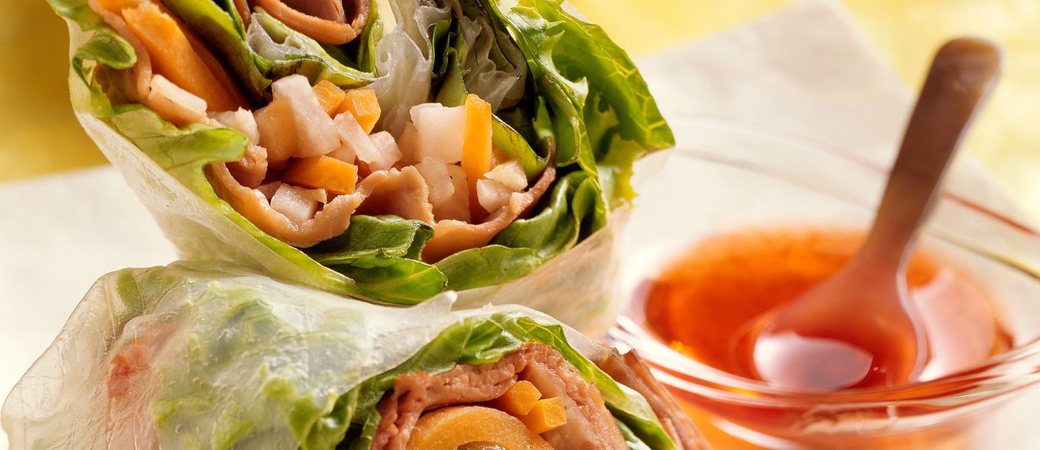 Vietnamese Beef & Vegetable Spring Rolls | Beef Loving Texans