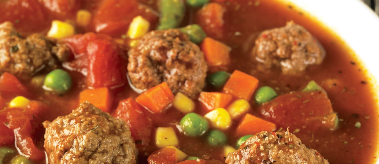 Mini Meatball and Vegetable Soup | Beef Loving Texans