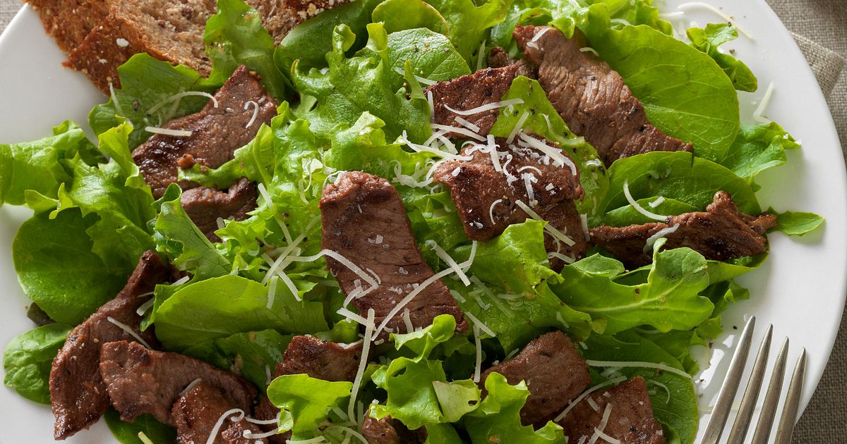Lemon-Pepper Beef Top Sirloin Steak Salad | Beef Loving Texans | Beef ...