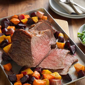 One Pan Beef Roast with Root Vegetables
