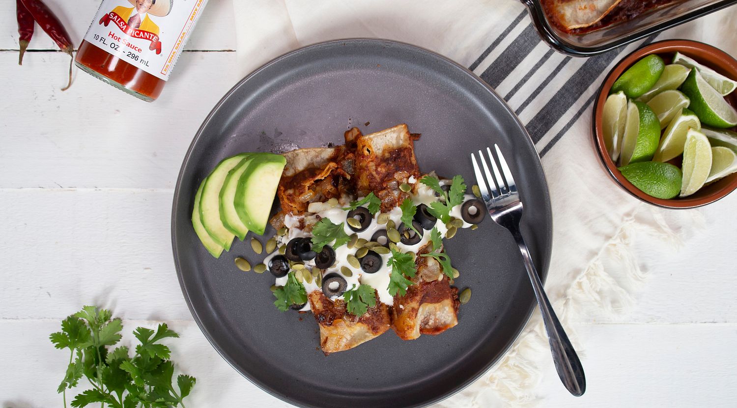 Tapatio Hot Sauce™ Beef Enchiladas | Beef Loving Texans