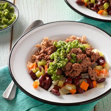 Caribbean Beef and Rice Skillet