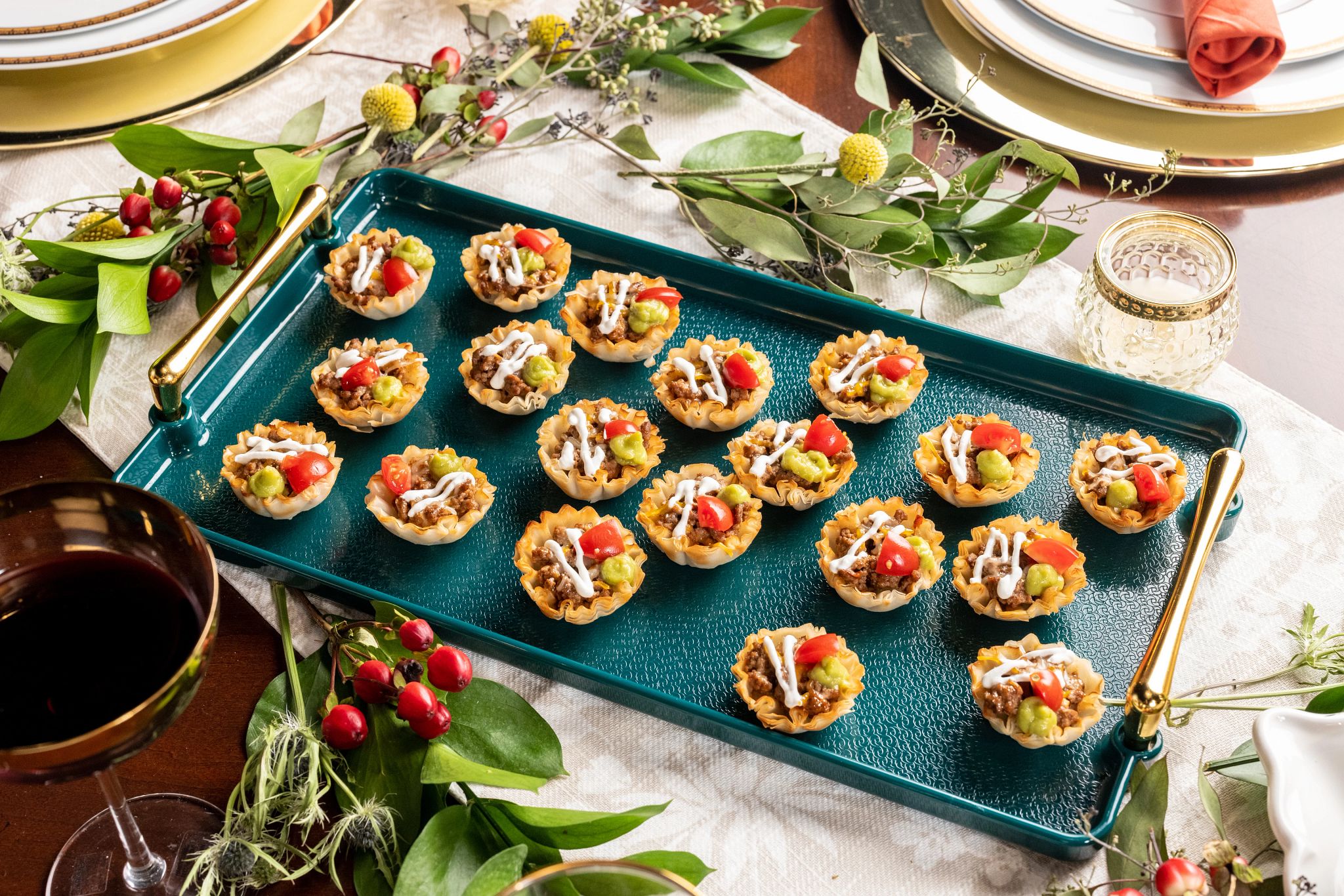Tiny Taco Beef Tarts