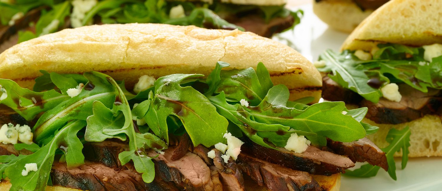 Balsamic & Blue Cheese Steak Sandwich | Beef Loving Texans