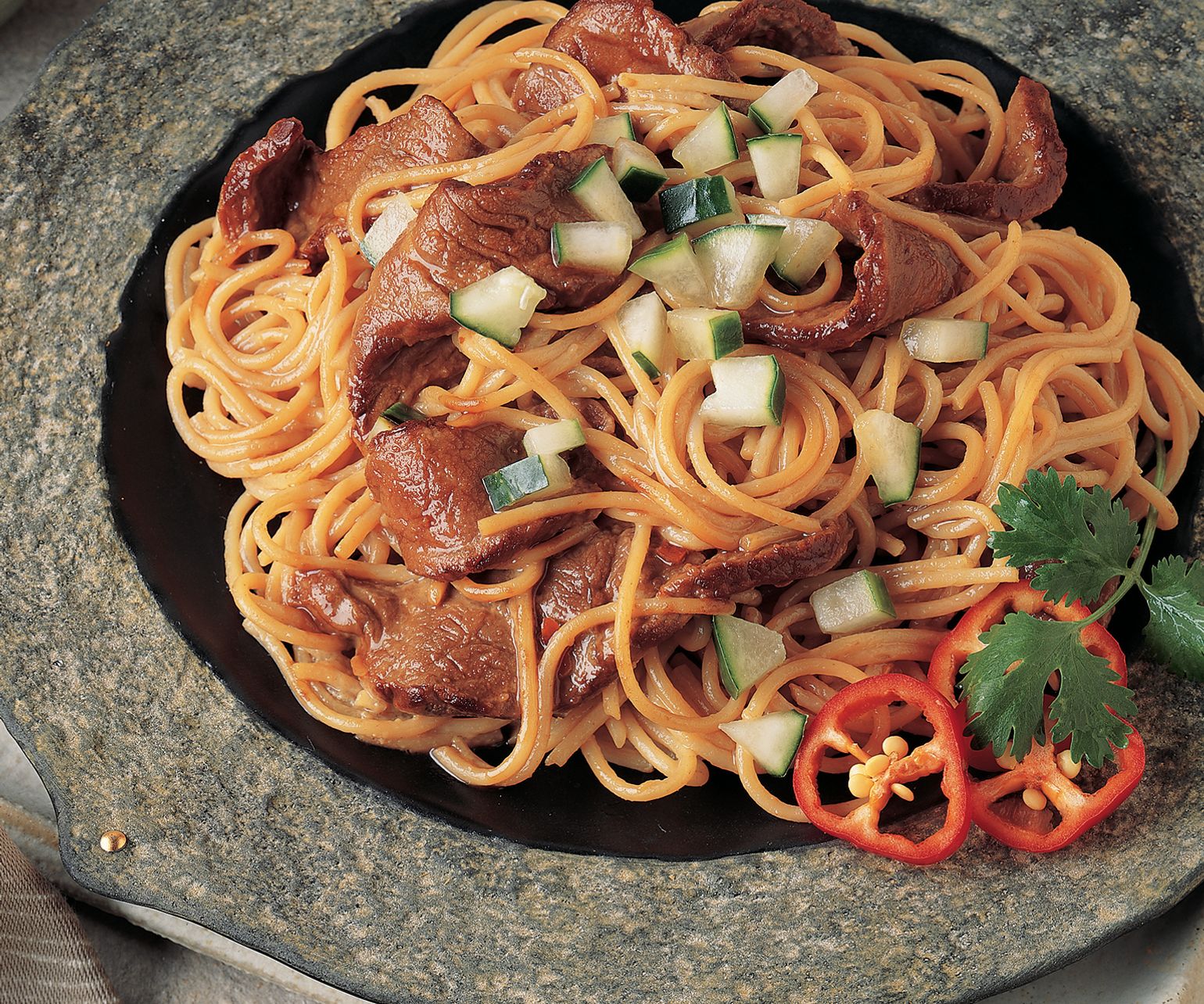 Beef & Pasta with Asian Peanut Sauce | Beef Loving Texans | Beef Loving ...