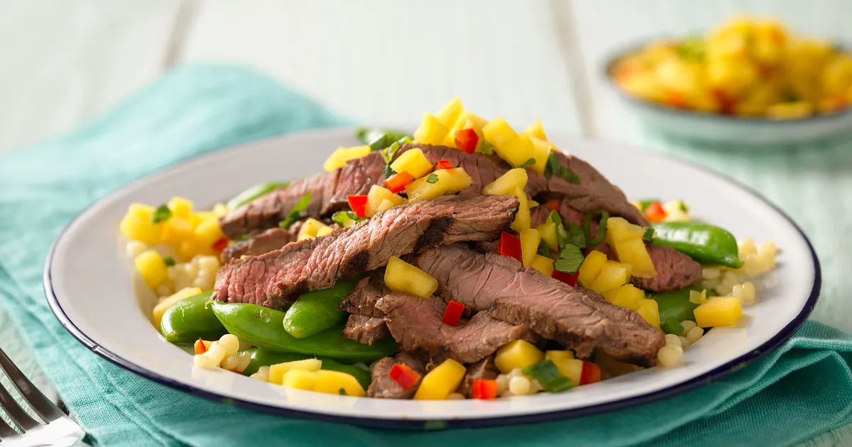 Grilled Steak with Mango Salsa | Beef Loving Texans | Beef Loving ...