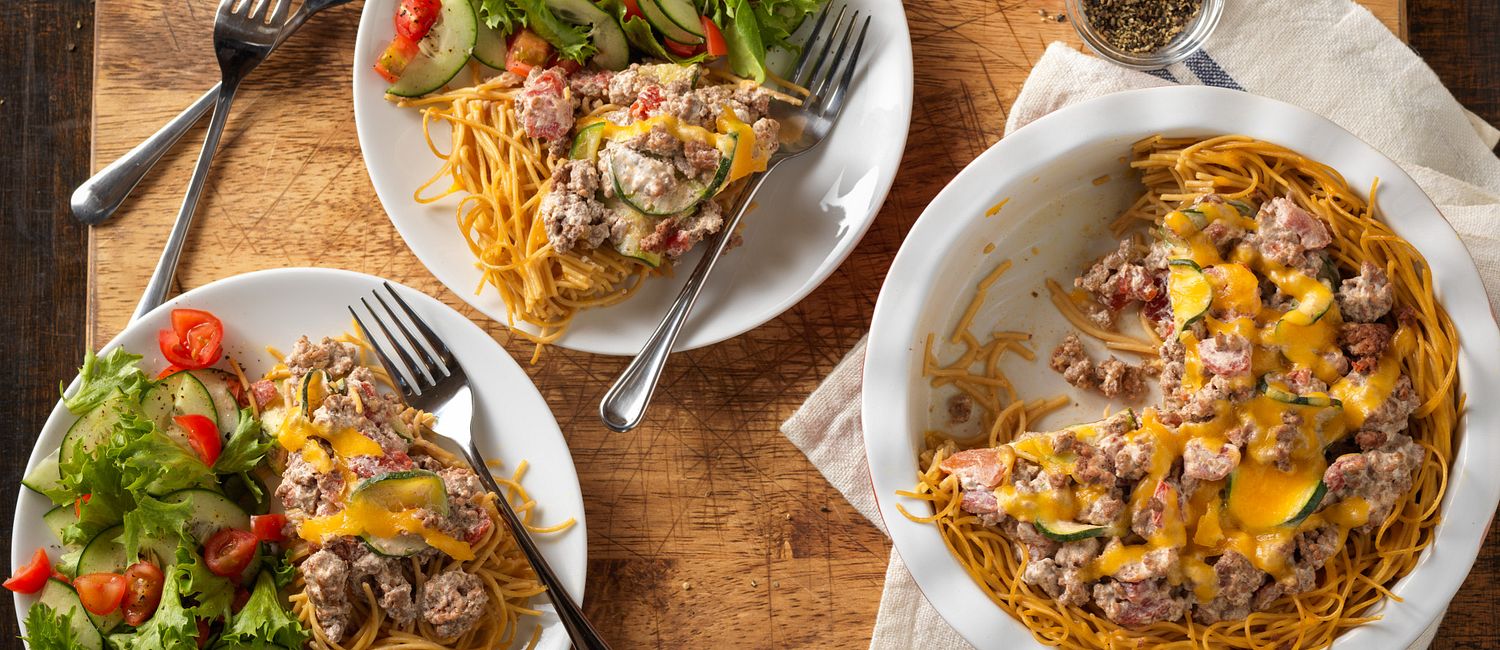 Beef Spaghetti Pie Olé | Beef Loving Texans
