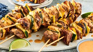 Peruvian Steak Kabobs