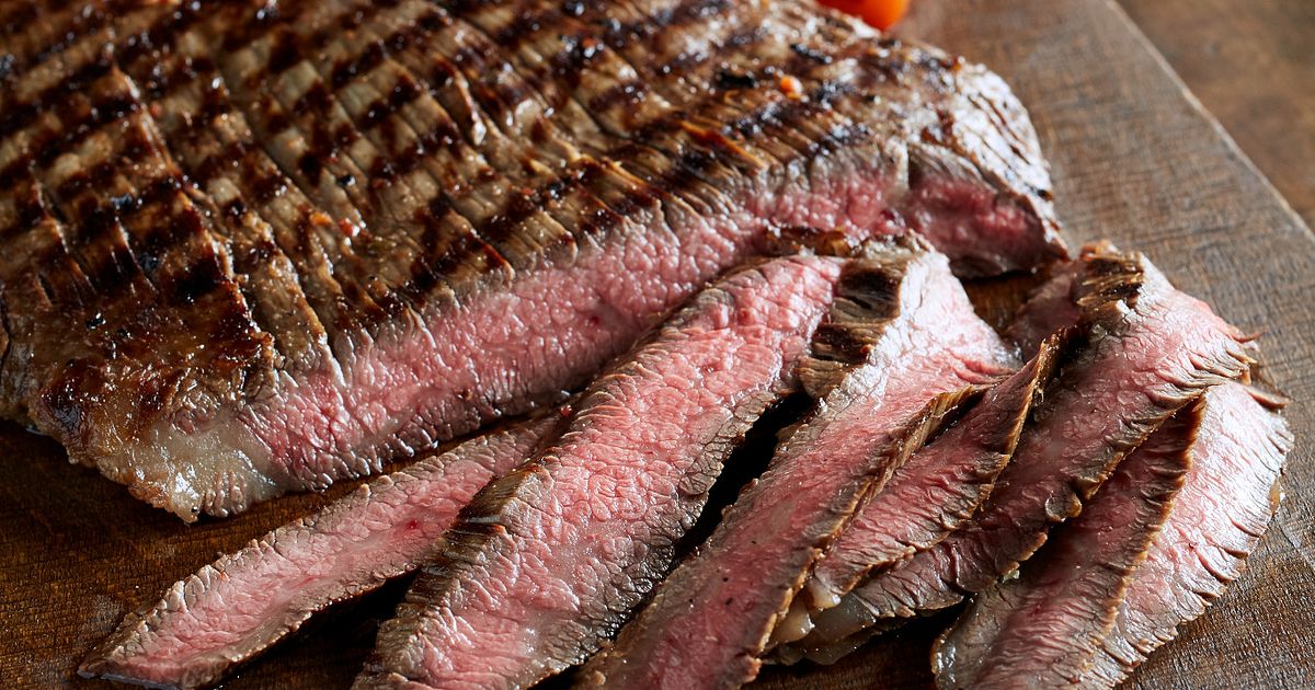 Southwest Marinated Beef Flank Steak with Grilled Peppers | Beef Loving ...