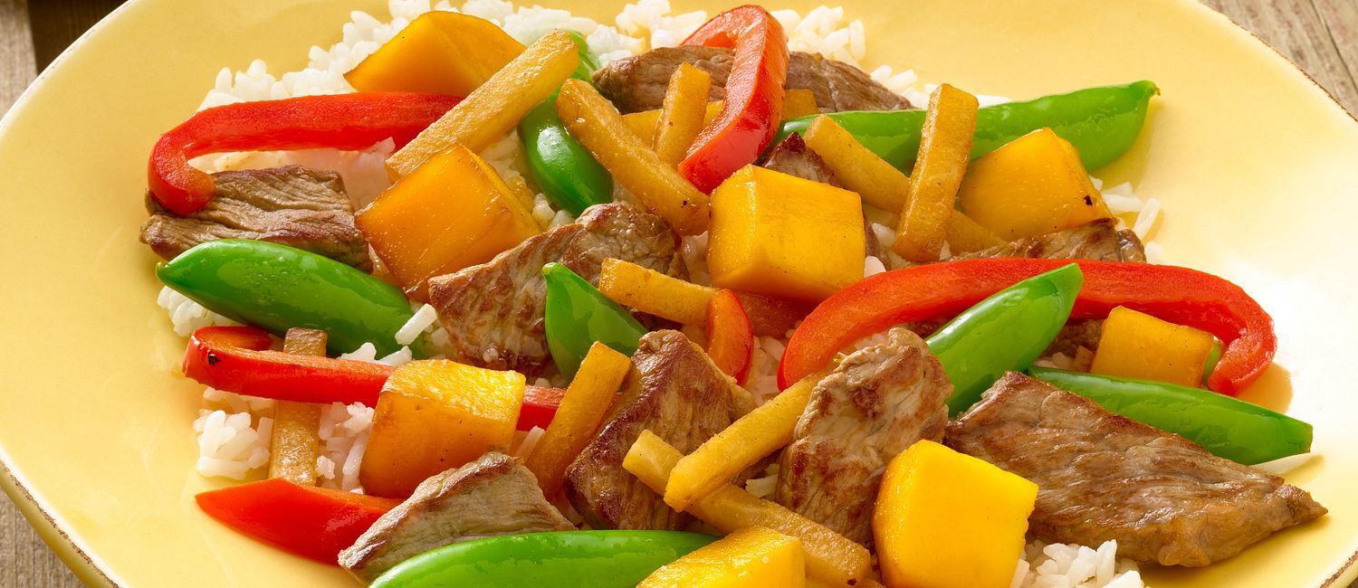 Vegetable-Mango Beef Stir-Fry | Beef Loving Texans