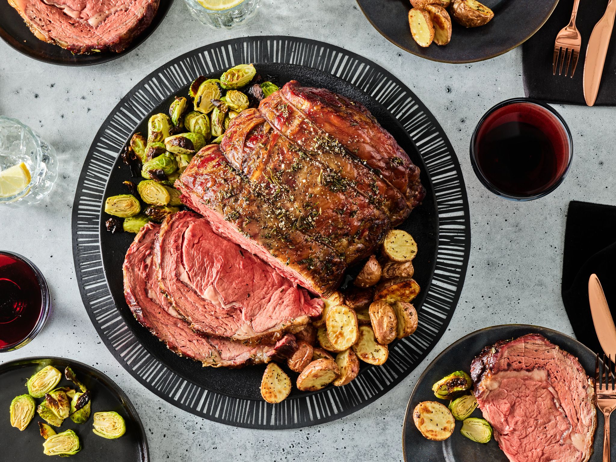 Smoked Herb Rib Roast