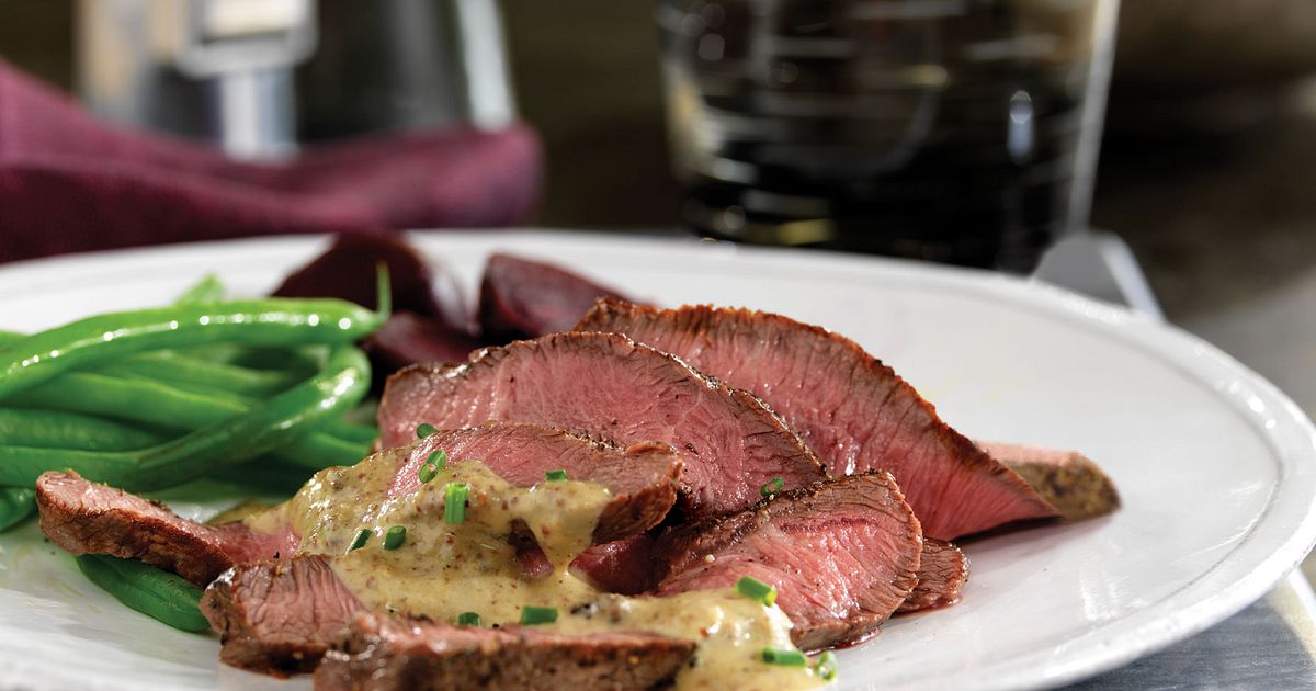 Beef Steaks with Mustard-Bourbon Sauce | Beef Loving Texans | Beef ...