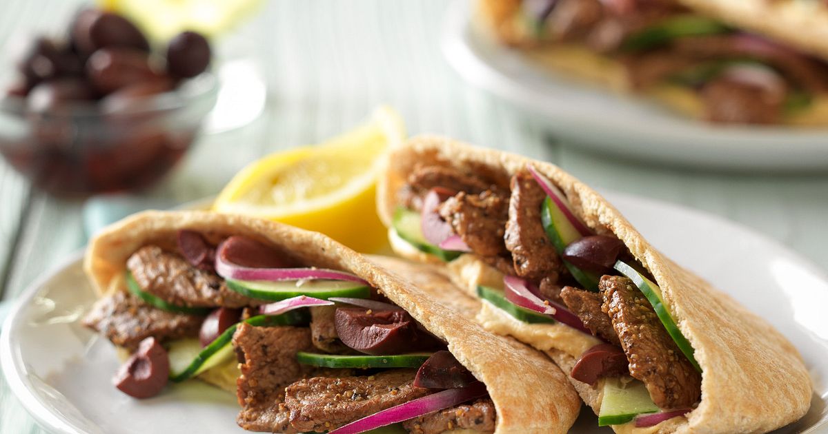Greek-Style Beef Pita | Beef Loving Texans | Beef Loving Texans is your ...