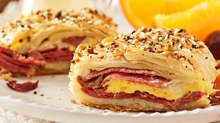 Beefy Breakfast Strudel with Gravy