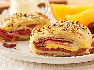 Beefy Breakfast Strudel with Gravy