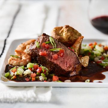 Blackened Beef Ribeye Roast Surf and Turf