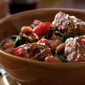 Beef, Bean and Spinach Ragout