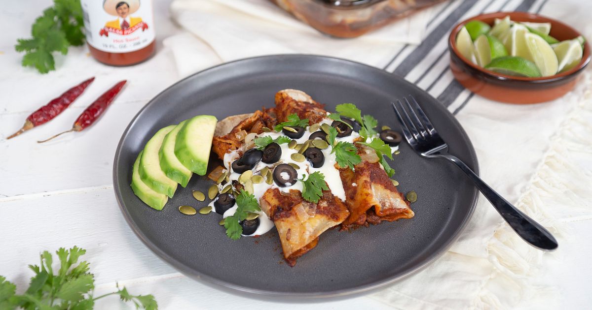 Tapatio Hot Sauce™ Beef Enchiladas | Beef Loving Texans | Beef Loving ...