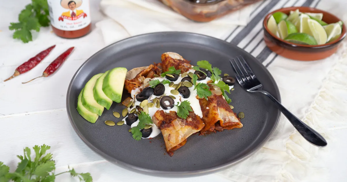 Tapatio Hot Sauce™ Beef Enchiladas | Beef Loving Texans | Beef Loving ...