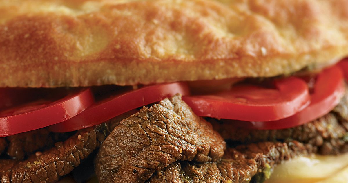 Beef & Smoked Mozzarella Stuffed Focaccia with Pesto | Beef Loving ...