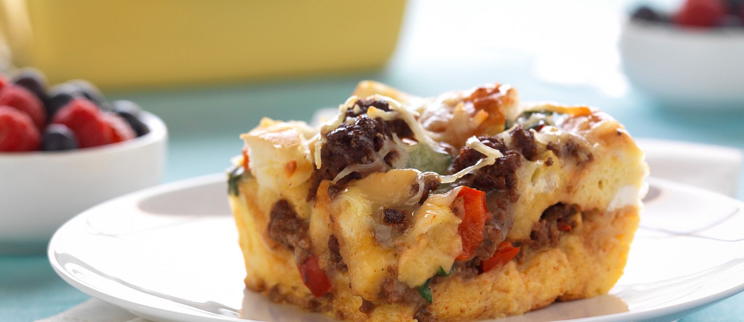 Spicy Beef Chorizo Breakfast Strata | Beef Loving Texans