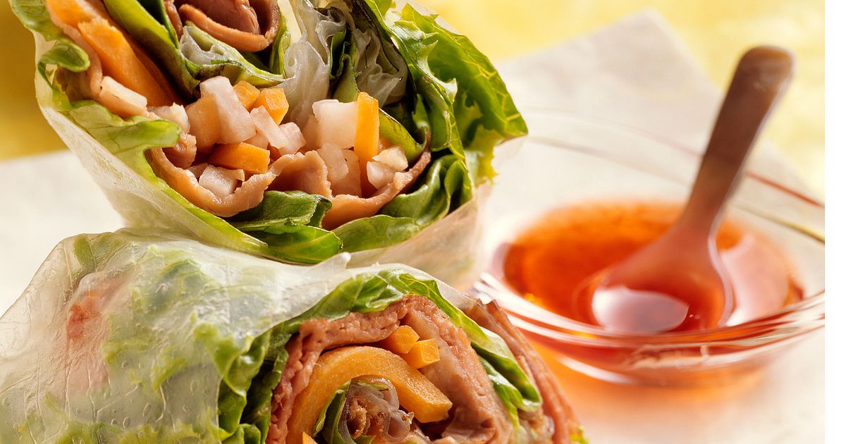 Vietnamese Beef & Vegetable Spring Rolls | Beef Loving Texans | Beef ...