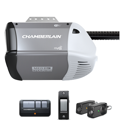 C253C | Ouvre-porte de garage Wi-Fi® à chaîne d’entraînement ...