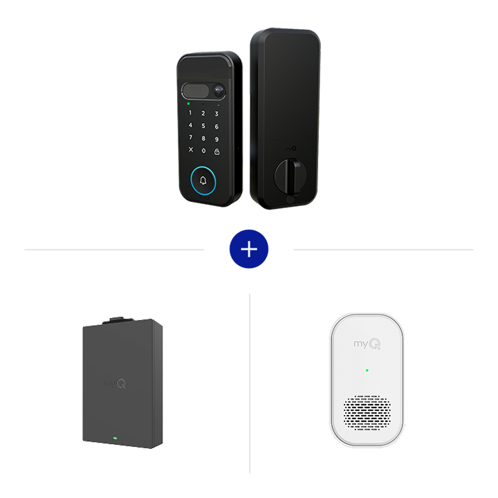 Smart Lock with Video, Battery, & Chime | myQ SecureView Smart Lock ...