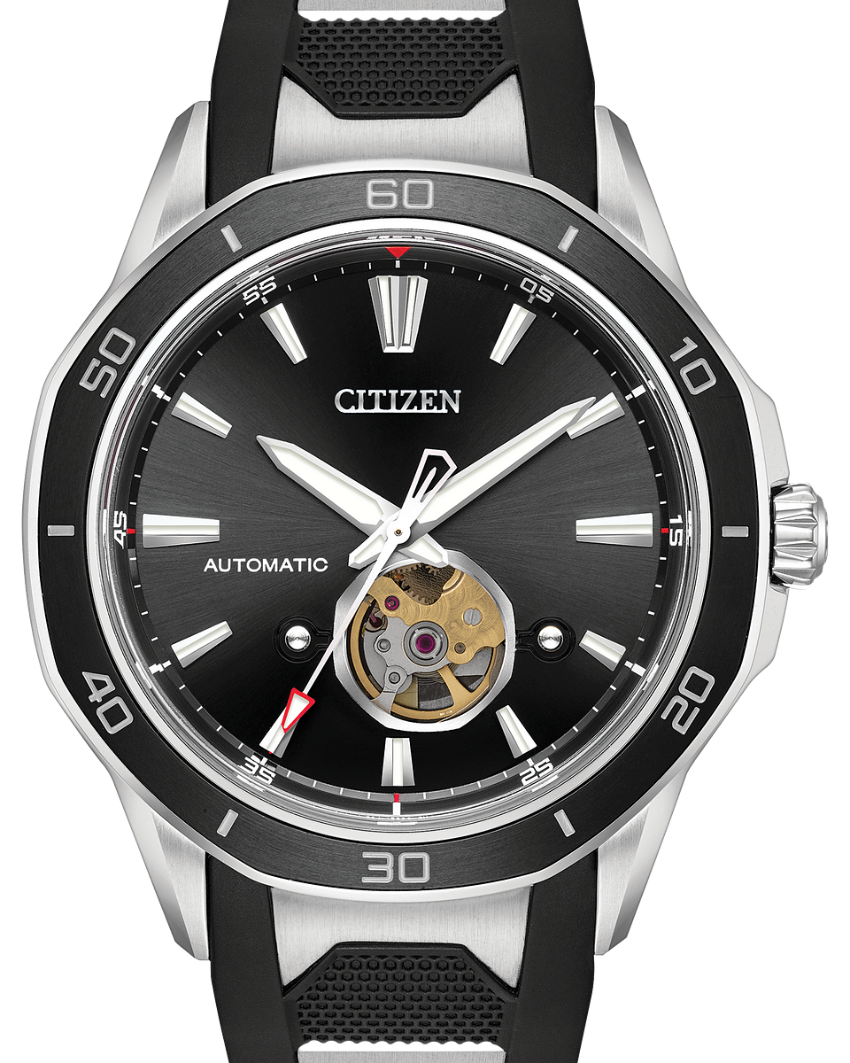 Octavia - Men's Eco-Drive NB4018-04E Black Open Dial Watch | Citizen