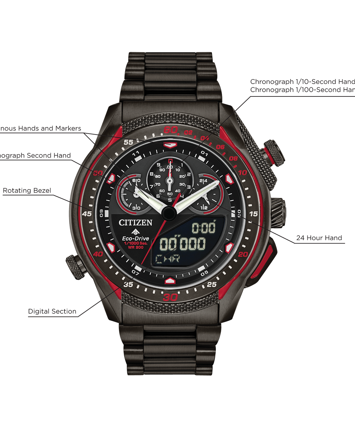 Citizen Promaster SST Eco-Drive Grey Black Dial Watch | Citizen