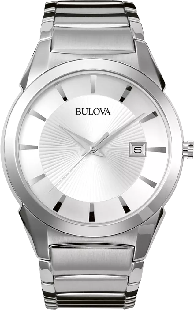 Bulova Classic Men's Silver White Dial Stainless Steel Watch | Bulova