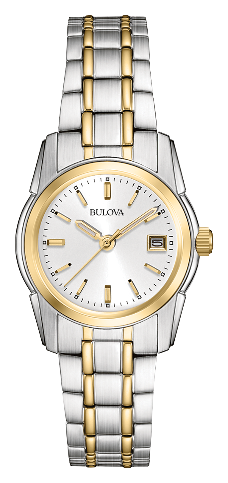 Bulova Classic Women's Gold Two-Tone Silver Dial Classic Watch | Bulova