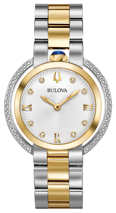 Women's Gold Diamond Luxury Quartz Rubaiyat Watch | Bulova