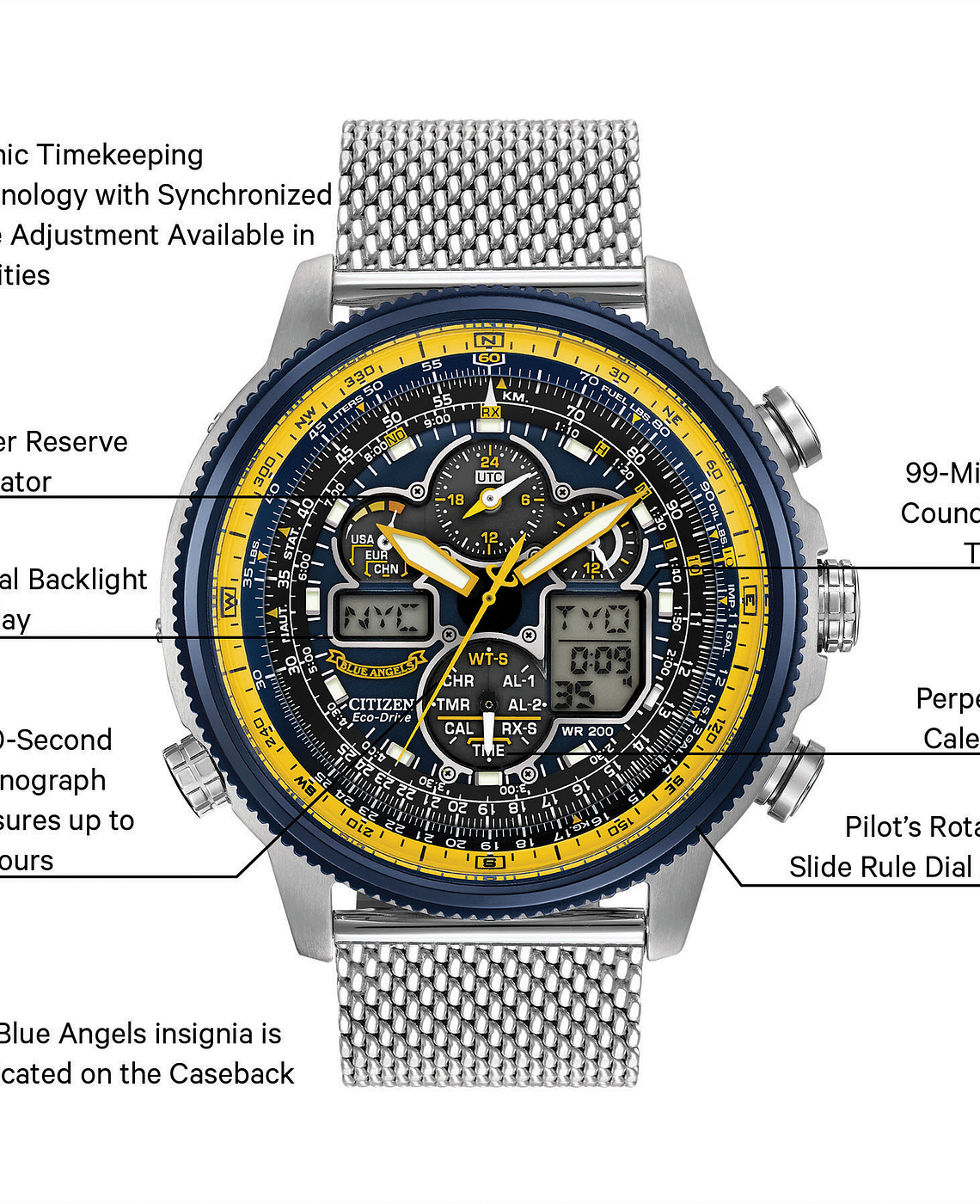 Promaster Navihawk A-T - Men's JY8031-56L Atomic Timekeeping Watch ...