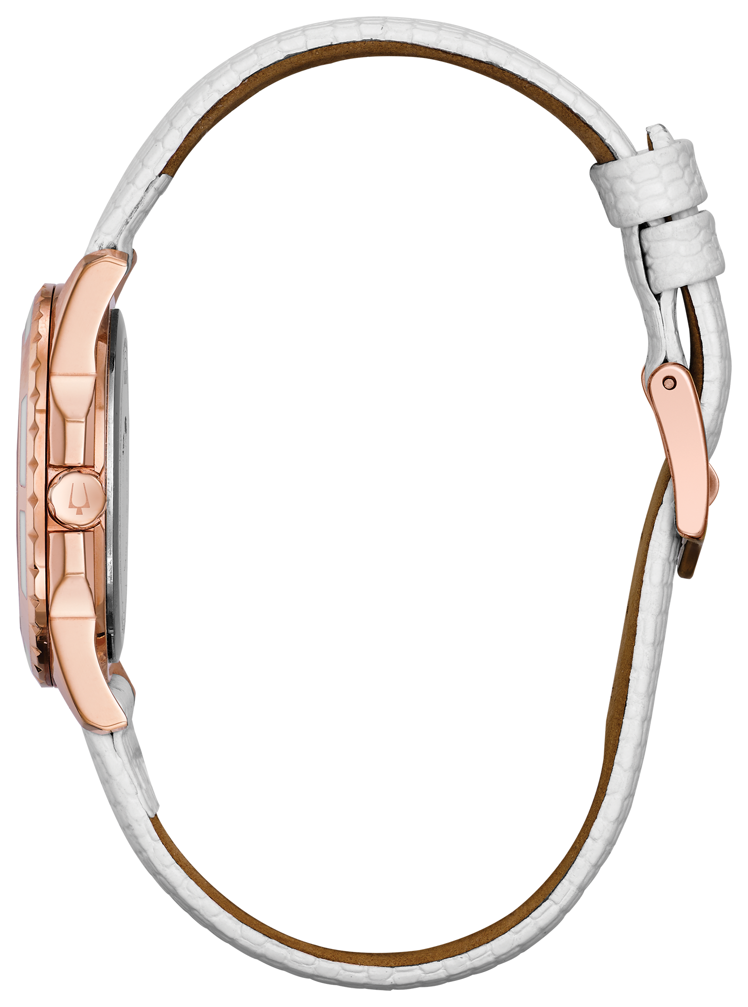 Bulova Classic Women's Rose Gold Diamond Leather Strap Watch | Bulova