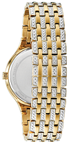 Bulova Phantom Silver Gold Swarovski Crystal Watch | Bulova