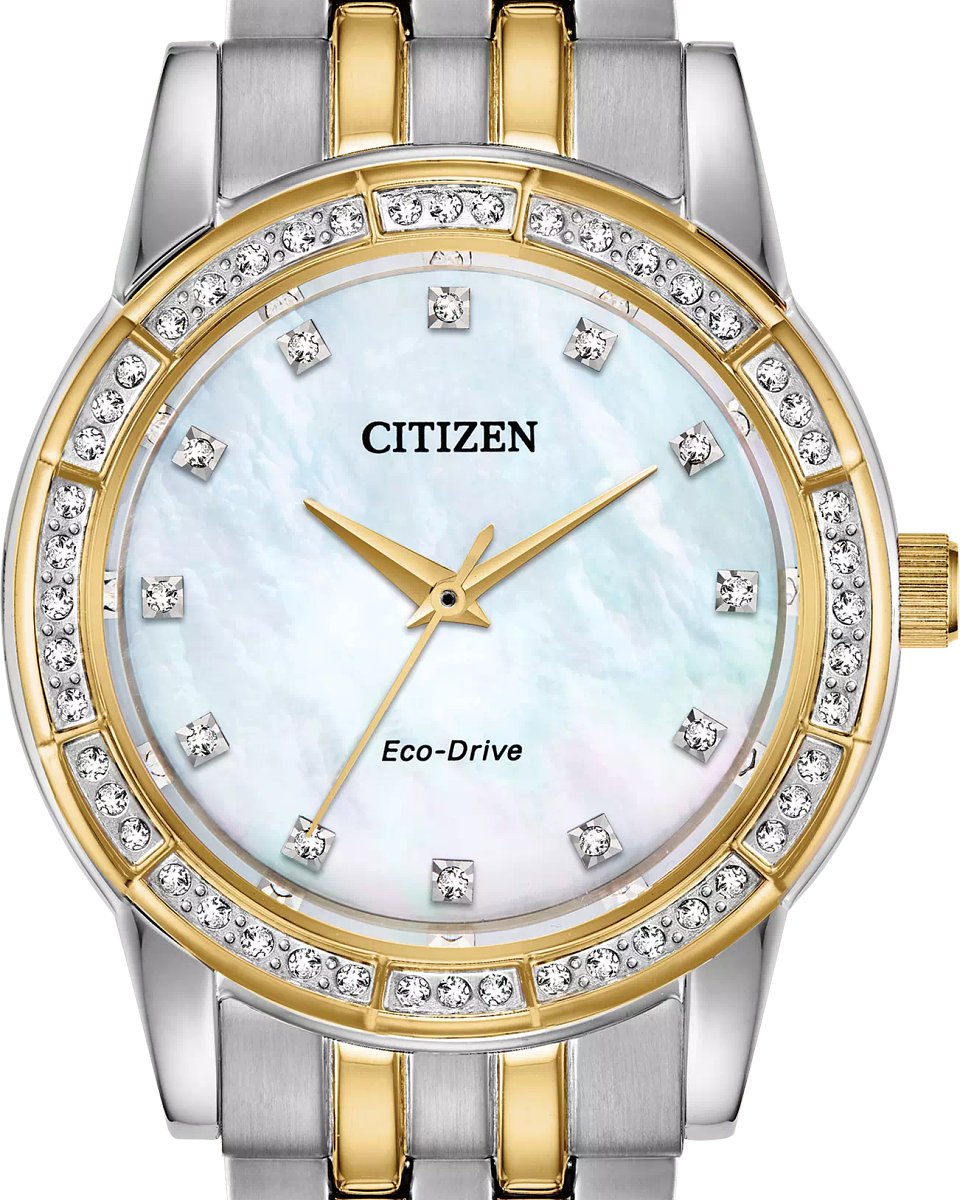 Citizen Silhouette Crystal Eco-Drive White Dial Watch | Citizen