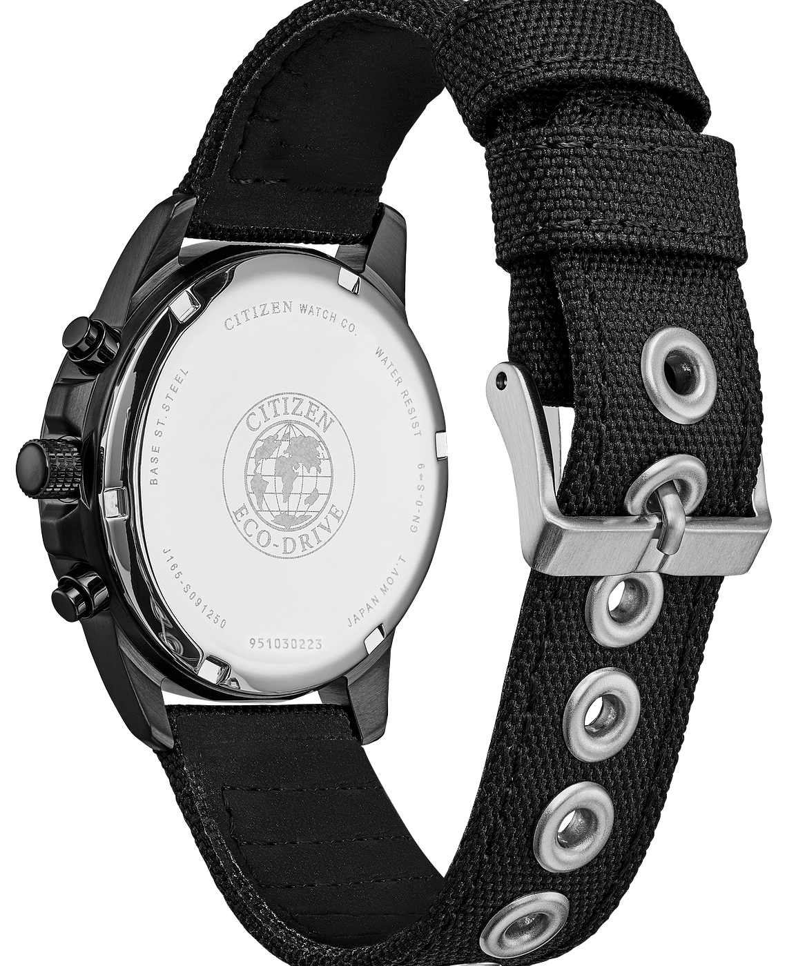 Citizen Military Eco-Drive Black Stainless Steel Watch | Citizen