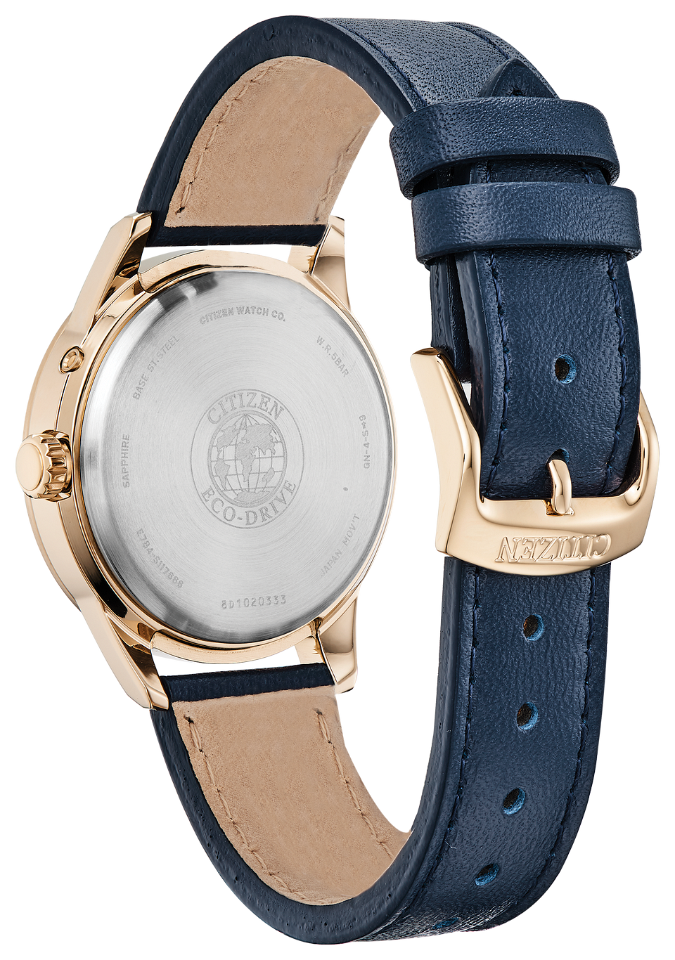 Citizen World Time Ladies Eco-Drive Rose Gold White Dial Watch | Citizen