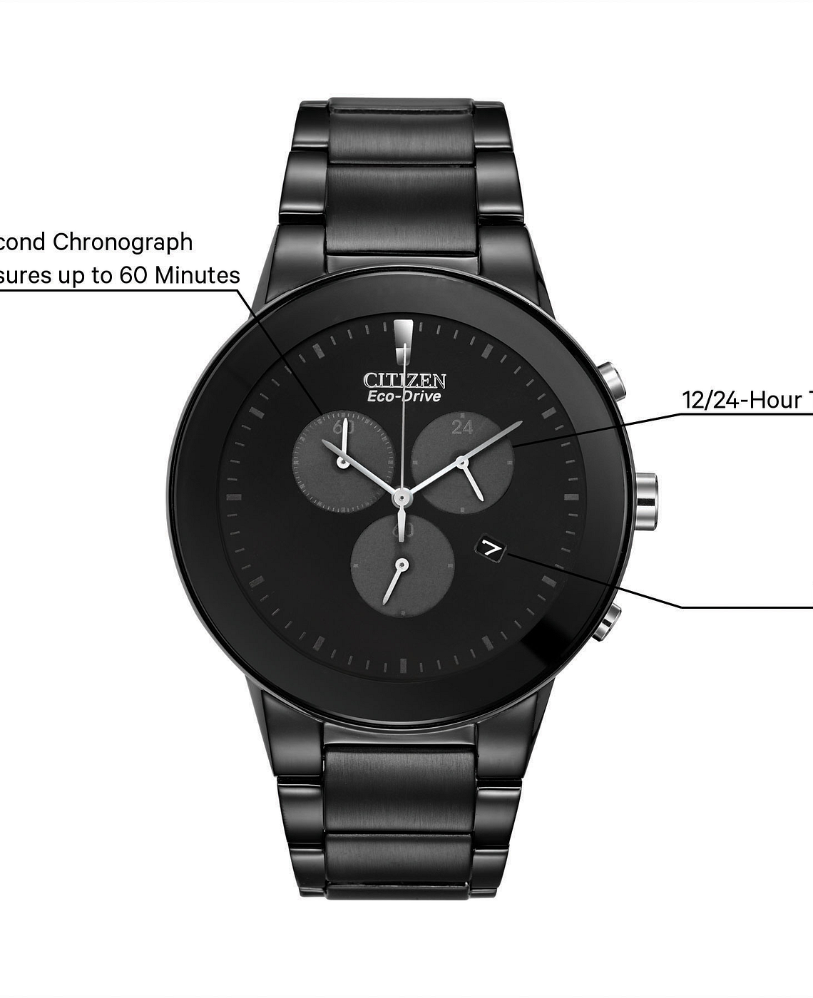 Axiom - Men's Eco-Drive AT2245-57E Steel Chronograph Watch | Citizen