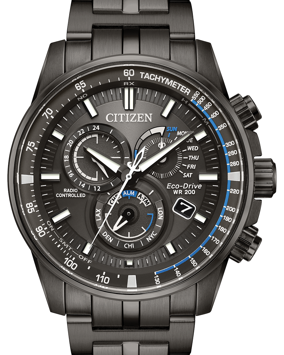 PCAT - Men's Eco-Drive AT4127-52H Charcoal Grey Atomic Watch | Citizen