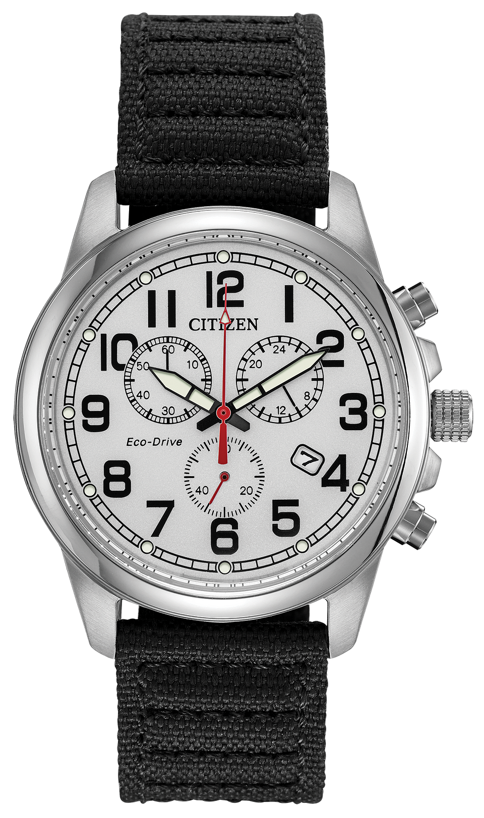 Citizen Military Eco-Drive White Dial Stainless Steel Watch | Citizen